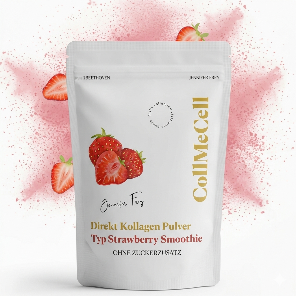 Kollagen Pulver Erdbeer-Smoothie | 2000 Dalton | CollMeCell – Jennifer Frey