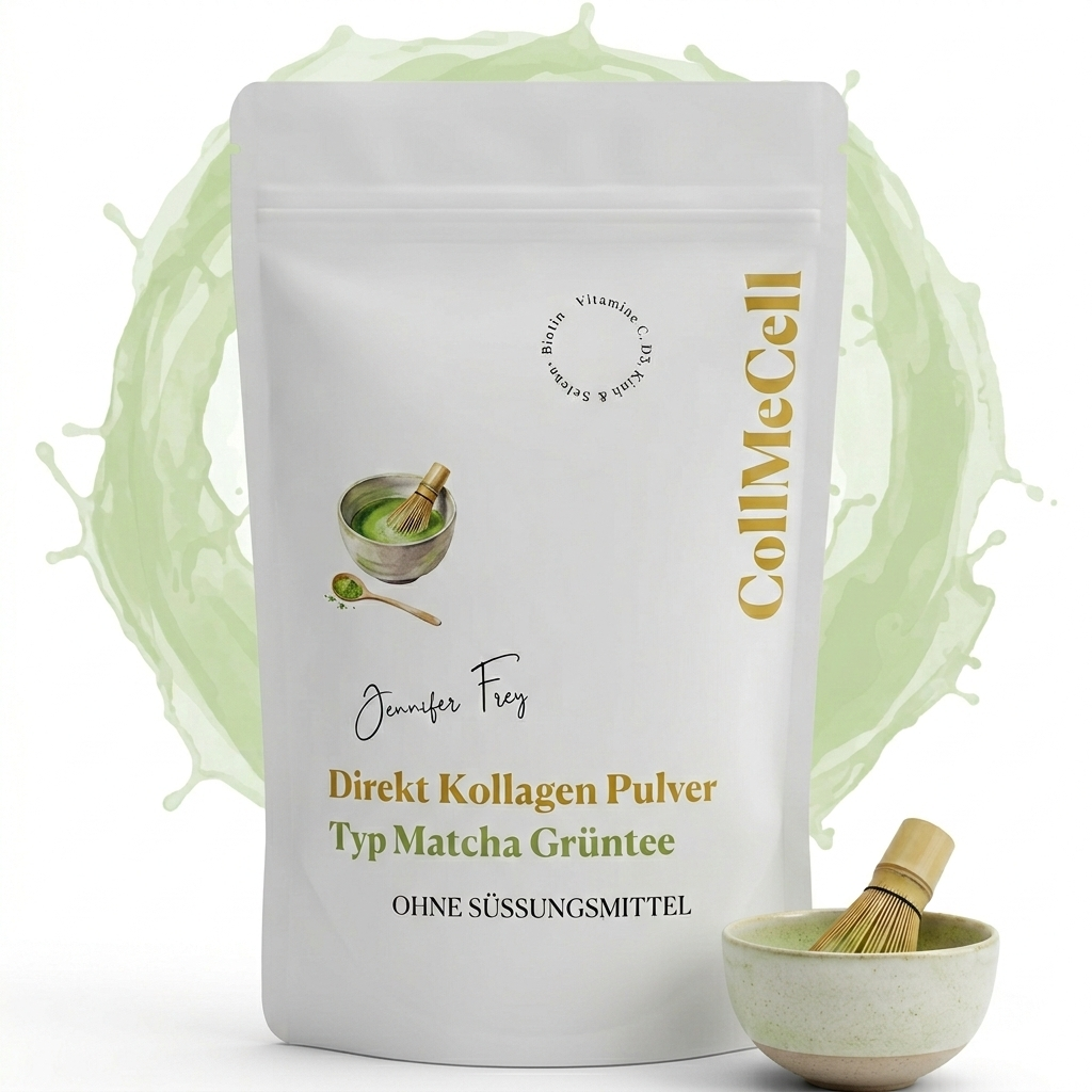 Matcha Kollagen Pulver 500g Premium Qualität – Jennifer Frey